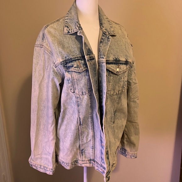 Zara | Jackets & Coats | Zara Premium Denim Shacket Jacket Size S ...